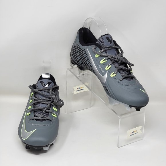 Nike | Shoes | Nike Vapor Edge 36 Vc Grey Silver Volt Soccer Cleats ...